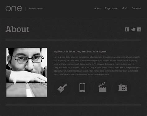 30 Professional Html And Css Resume Templates For Free Download And