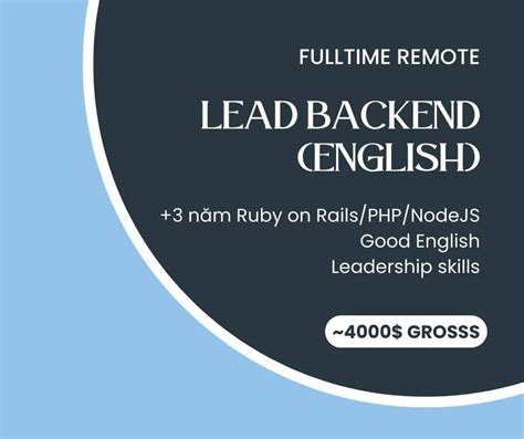 Lập Trình Fullstack Php Nodejs Reactjs Vuejs Python Net Java C Full Remote Lead