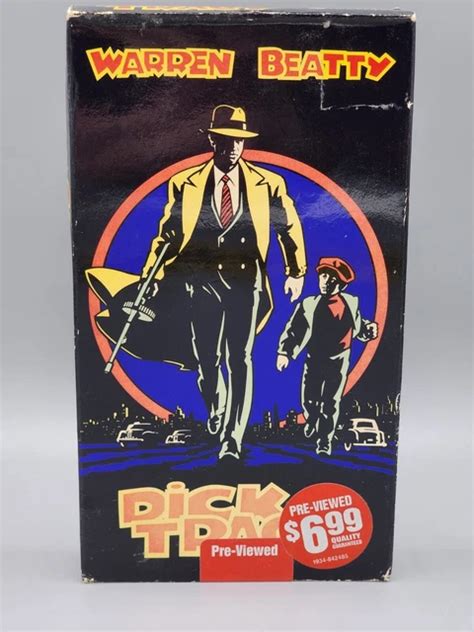Dick Tracy Vhs 1990 Warren Beatty Al Pacino And Madonna Free Shipping