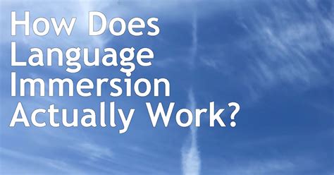 How To Use Immersion At Esther Parr Blog