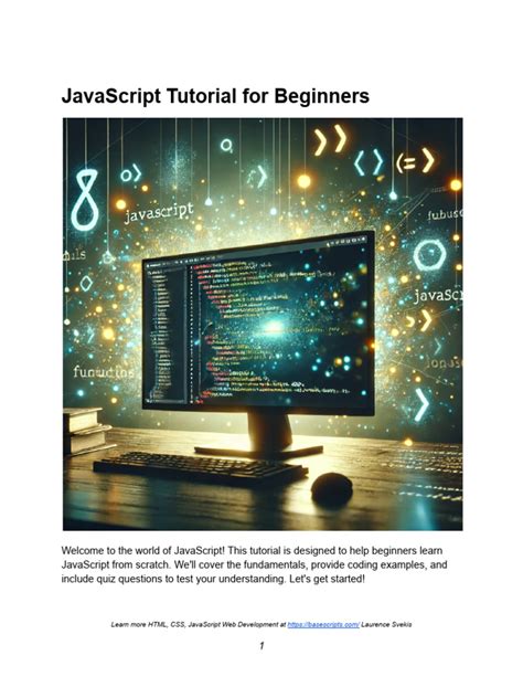 Javascript Basics For Beginners Pdf Java Script World Wide Web