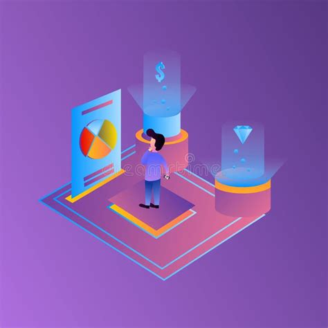 Data Analysis Isometric Illustrationsuitable For Landing Page Ui Website Mobile App