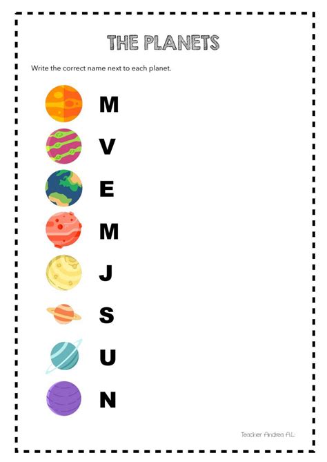Label The Planets For Teachers
