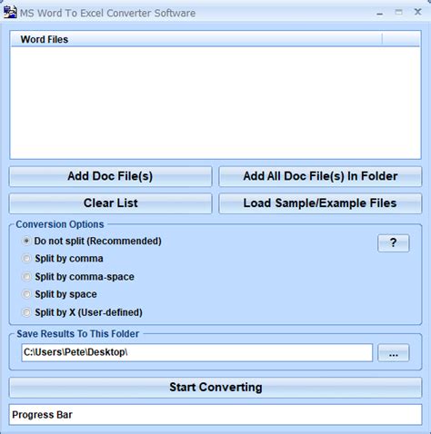 Ms Word To Excel Converter Software