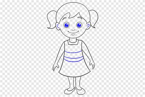 Gambar Sketsa Kartun Cewek