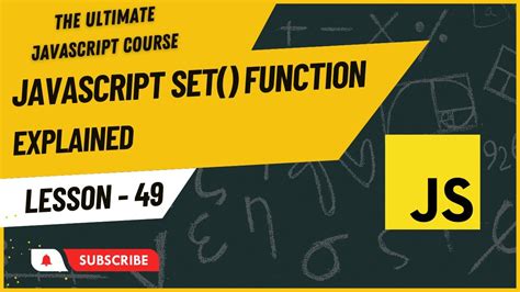 Javascript Set Function Explained Mastering Javascript Hindiurdu