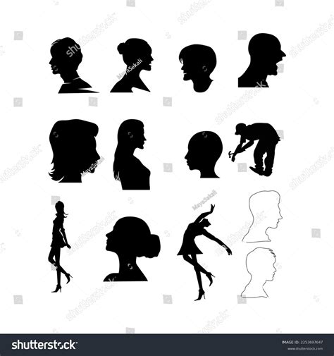 Women Shilouete Over 14 Royalty Free Licensable Stock Vectors And Vector