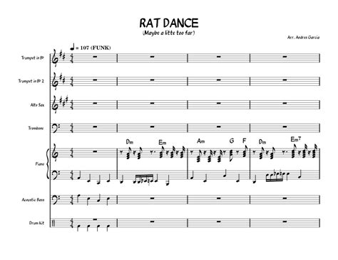 Rat Dance Meme Sheet Music With Chords For Piano Trombone Saxophone