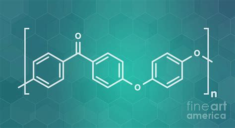 Polyether Ether Ketone Chemical Structure 4 Photograph By Science