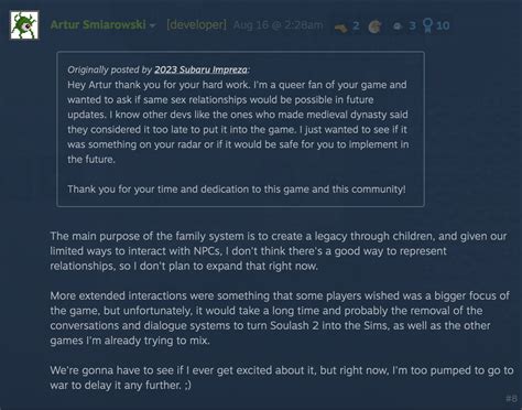 Soulash Ii Dev Stands By Decision To Not Include Same Sex Marriages For Gameplay Reasons I