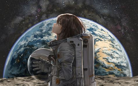 Space Anime Girl Wallpapers Wallpaper Cave