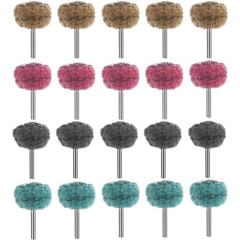 Brosse De Roue De Ponçage Tête De Meulage Abrasive Pour Brosse À Roue