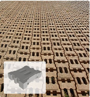 Erosion Control Concrete Blocks Supplier Permeable Paving Blocks