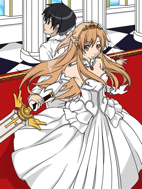 Sword Art Online Kirito And Asuna Wedding By Kevin7788516 On Deviantart