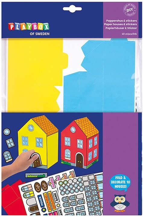 Playbox Papierowe Domki 10szt Ceny I Opinie Ceneopl