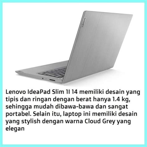 Jual Laptop Kerja Lenovo Ideapad Slim I Intel Core I Gen Inch Grey Di Seller Knkbec
