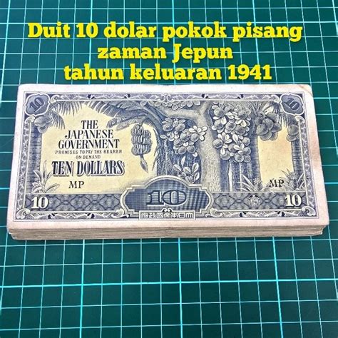 A151 10 Dolllar Duit Zaman Jepun Duit Kertas Lama Duit Syiling Lama
