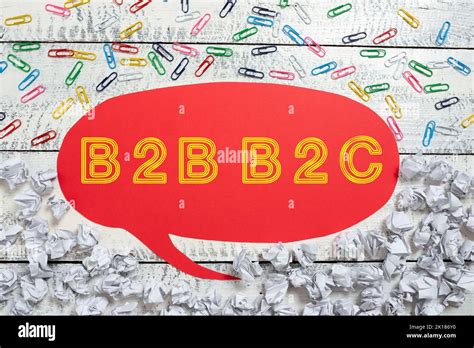 Text Showing Inspiration B2b B2c Concept Meaning Two Types For Sending