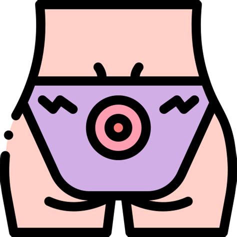 Hemorrhoids Detailed Rounded Lineal Color Icon
