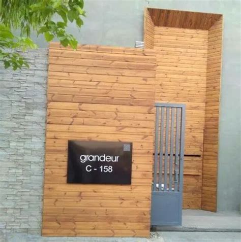 Light Brown Thermo Pine Wooden Cladding Thickness 6mm At ₹ 375sq Ft