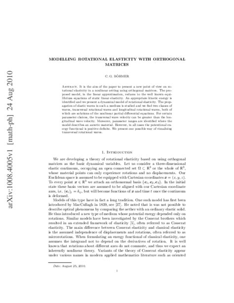 pdf rotational elasticity and couplings to linear elasticity