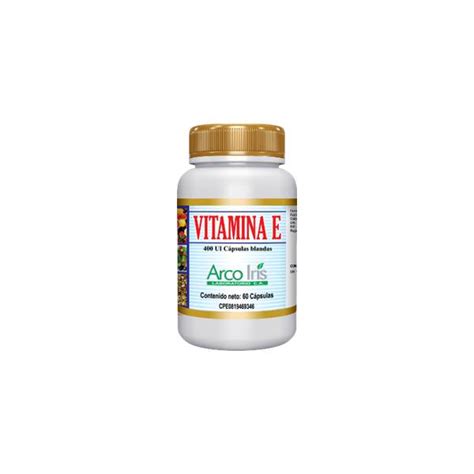 Vitamina E 400ui X 60 Cápsulas Arco Iris Farmatina