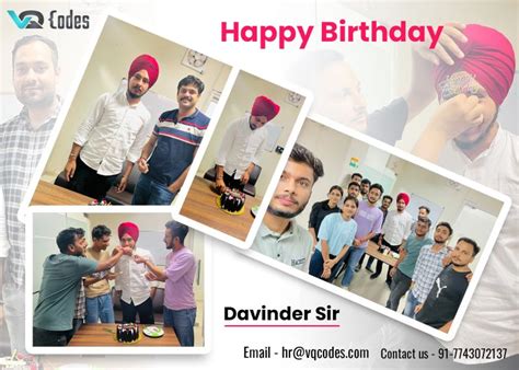 Vqcodes Software Solutions Llp On Linkedin Happybirthday Davindersingh
