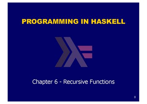 Ch6 Read Programming In Haskell Chapter 6 Recursive Functions
