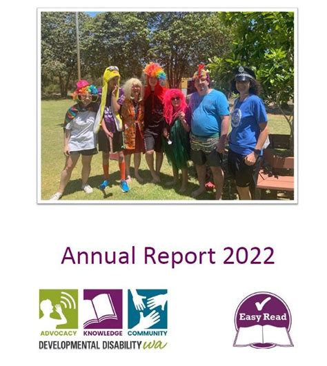 Ddwa Annual Report 2022 Cover Image • Developmental Disability Wa Ddwa