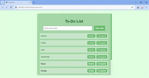 Thasneem Begam On Linkedin Javascript Html Css Todolist Webdevelopment Frontenddevelopment