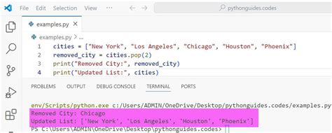 How To Use The Python Pop Function