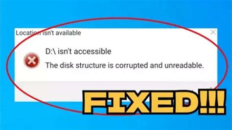6 Ways To Fix The Disk Structure Is Corrupted And Unreadable 100 Ef