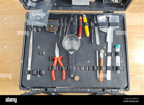 Police Csi Crime Scene Investigation Tool And Equipment Stock Photo