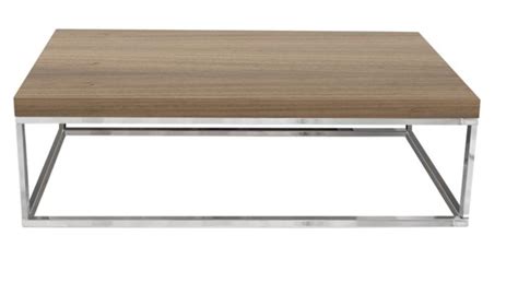 Table Basse Chrome Et Bois Mobilier Design Décoration Dintérieur