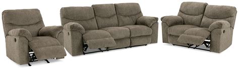 Signature Design By Ashley Alphons 28201u2 Reclining Sofa Loveseat And