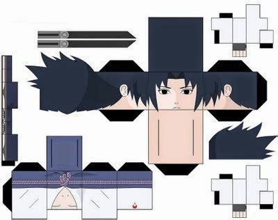 Bonecos De Papel Sasuke Shippuden