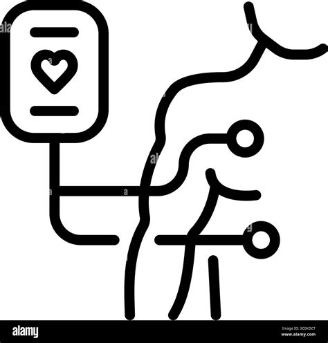 Holter Monitor Outline Icon Portable Ecg Monitoring Dynamic Ecg