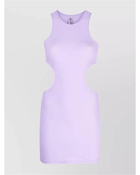 Reina Olga Cutout Sleeveless Mini Dress In Purple Lyst
