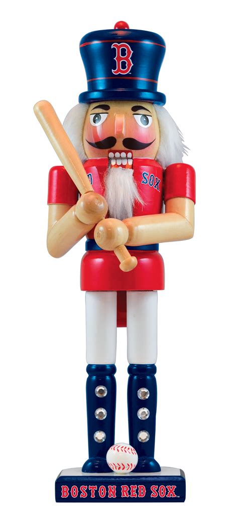 Masterpieces 12 Mlb Boston Red Sox Team Nutcracker Solid Wood Hand Crafted Officially