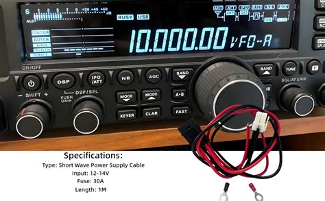 4 Pin 12awg Dc Power Cord Cable For Yaesu Ft 450d Ft 891 Ft