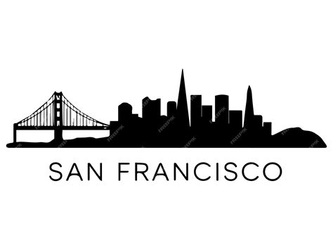 Premium Vector San Francisco City Skyline Silhouette