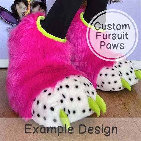 Furry Feet Paws Etsy