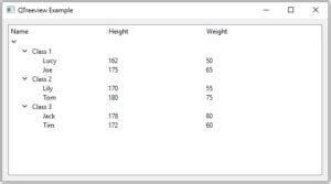 Common Manipulation Of QTreeview Using PyQT
