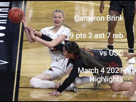 Cameron Brink 9 Pts 2 Ast 7 Reb Vs Usc Stanford Highlights March 4 2021
