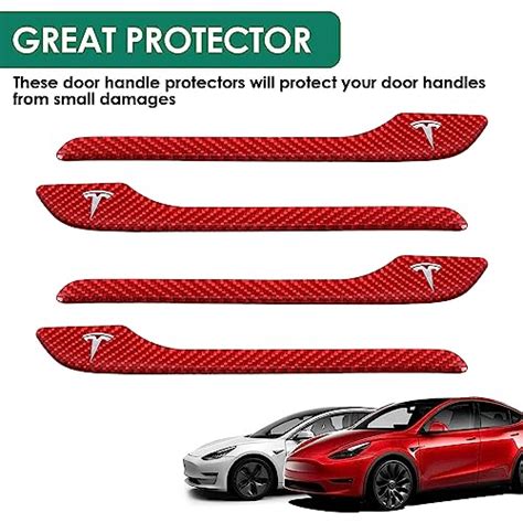 Premium Tesla Model 3y Carbon Fiber Door Handle Covers