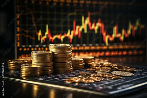 Ai Generative Background Of Chart Money And Stock Market Chart For