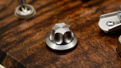 Stainless Steel Fluted Knob Jazz Bass Pedals Knobs 490 Manufacturing