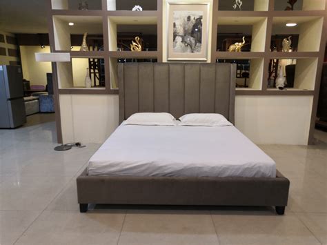High Headboard Upholstered Velet Fabric Bed For Bedroom Furnitue