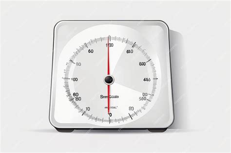 Premium Photo Measuring Scale Analog Weight Scale Isolated On White