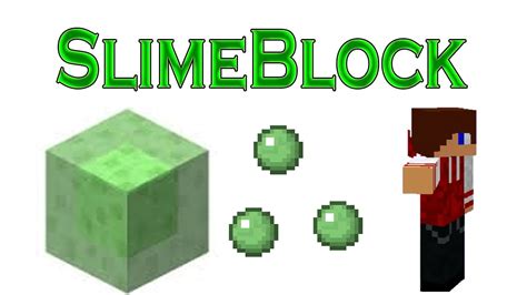 Minecraft Slime Block Overveiw Youtube